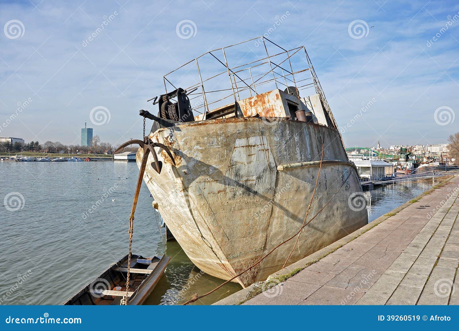Old rusty boat stock image. Image of industry, corrosion - 39260519