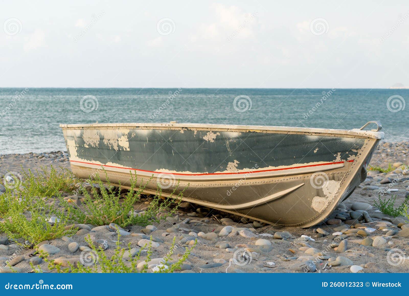 Old Rusty Boat on the Seaside Stock Image - Image of shore, rusty ...
