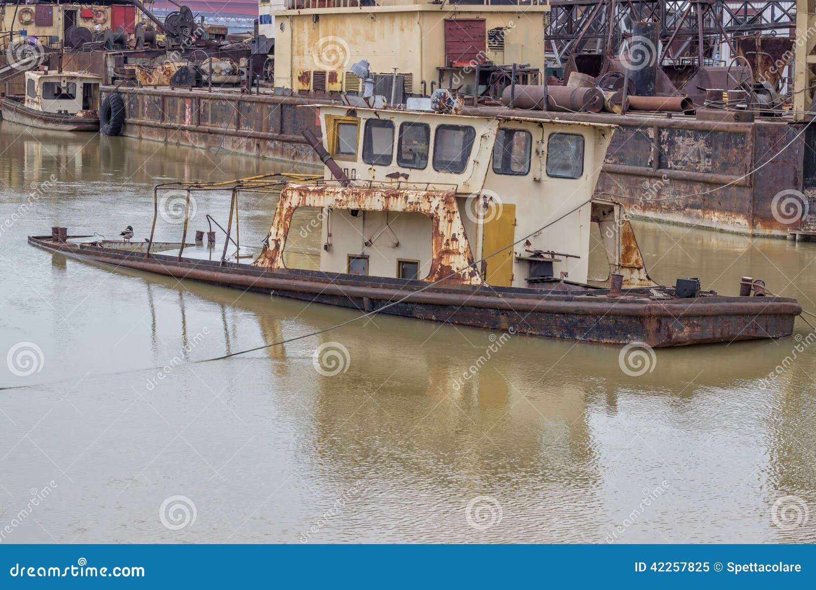 Old and Rusty Boat on the Ship Graveyard Stock Image - Image of rust ...