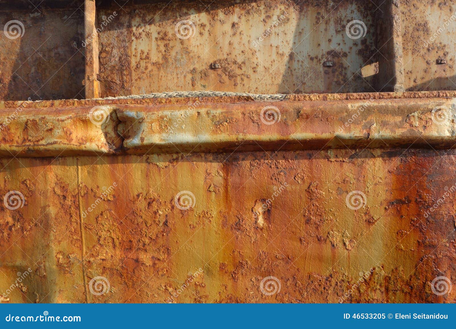 Old rusty boat stock image. Image of industrial, iron - 46533205