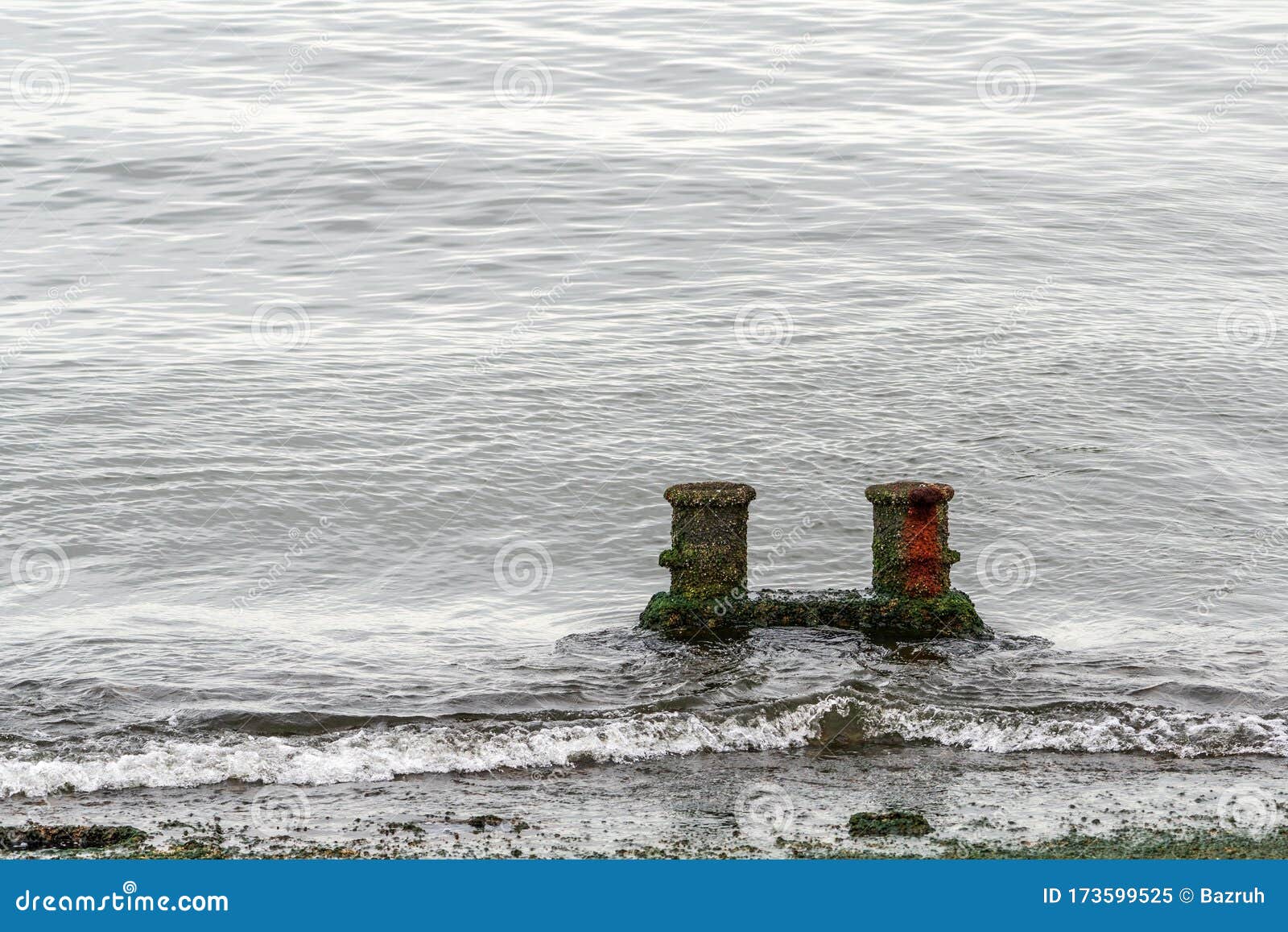 Rusty Bollards, Chain And Posts On A Pathway At Newcastle Beach, NSW ...