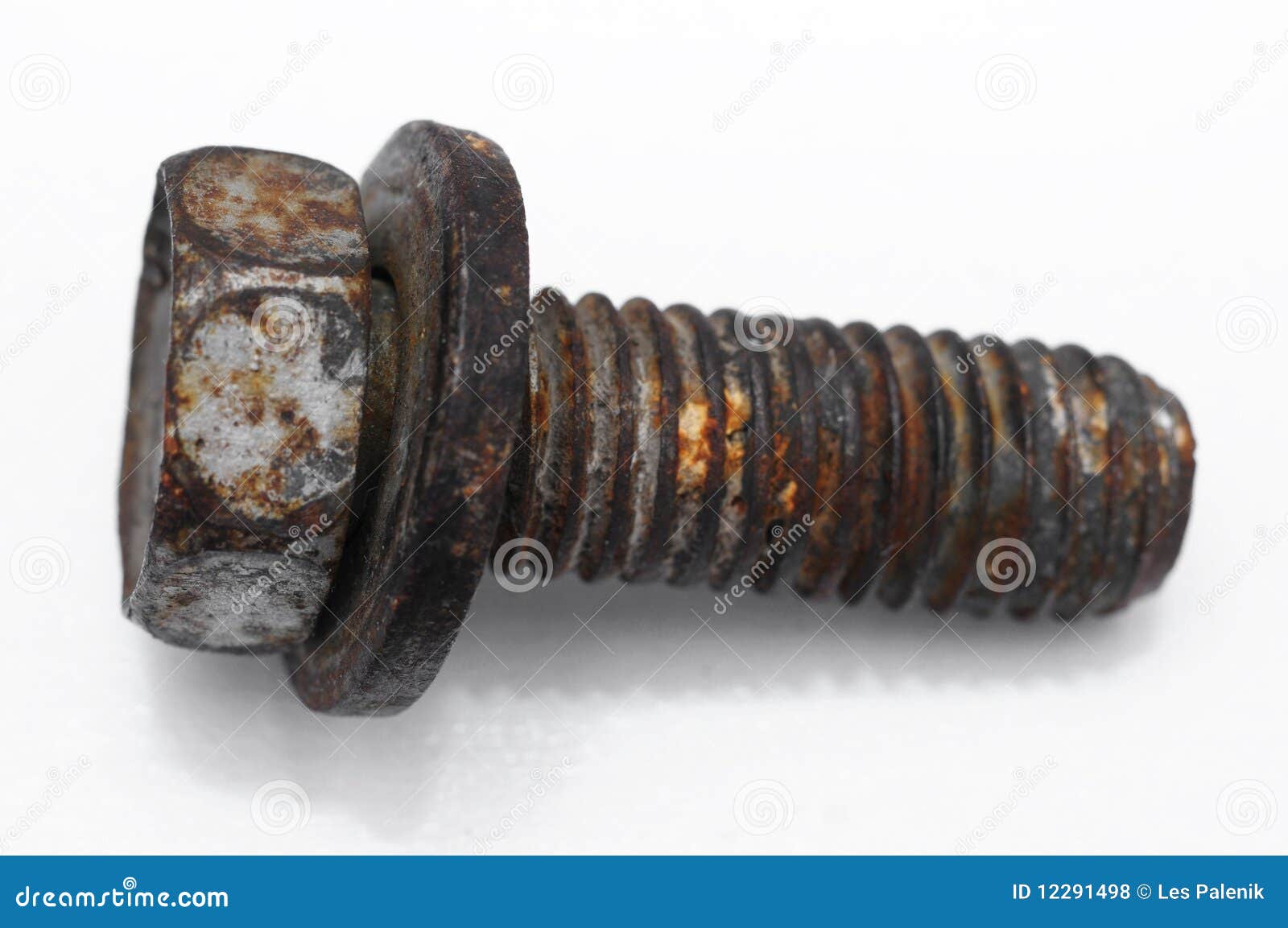 Old rusty bolt stock photo. Image of metal, bolt, threaded - 12291498