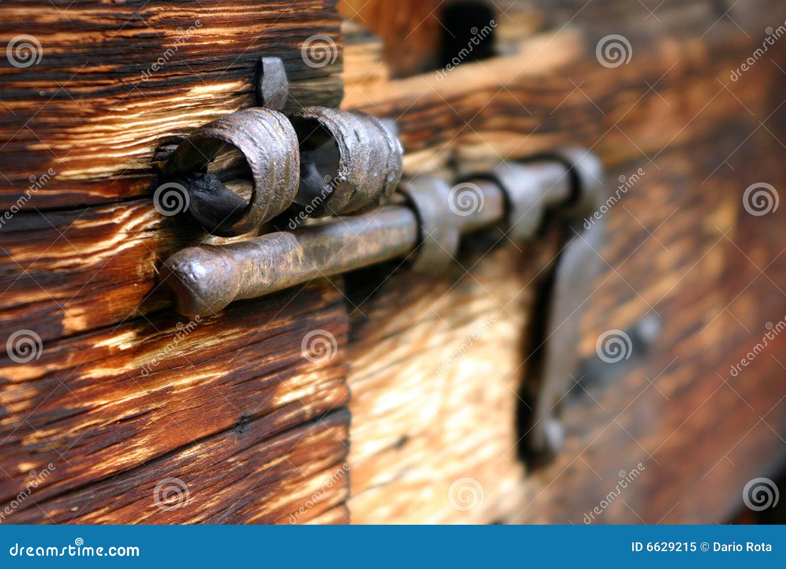 Old rusty bolt stock image. Image of catenaccio, wooden - 6629215