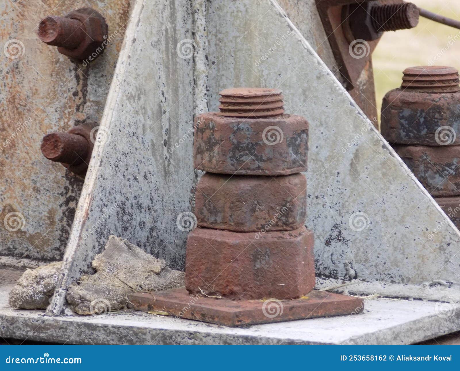 Rusty Basement Window Grill With Crumbling Rusted Surface, Background ...