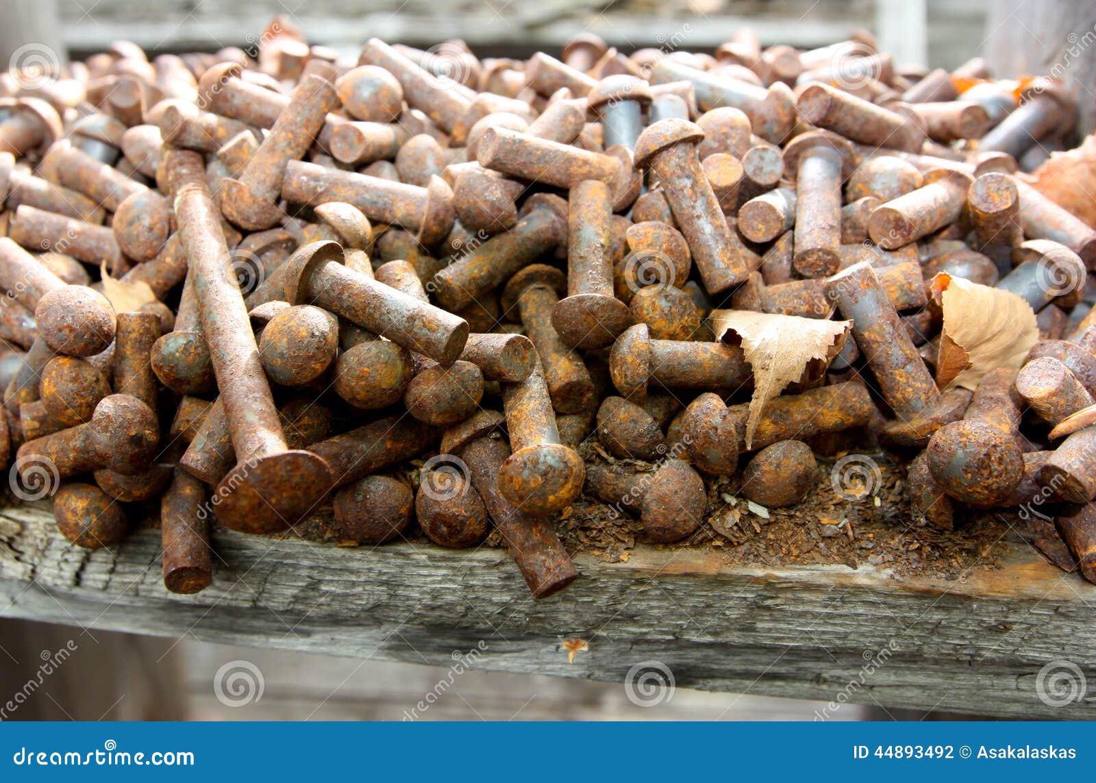 Old rusty bolts stock photo. Image of rust, construction - 44893492