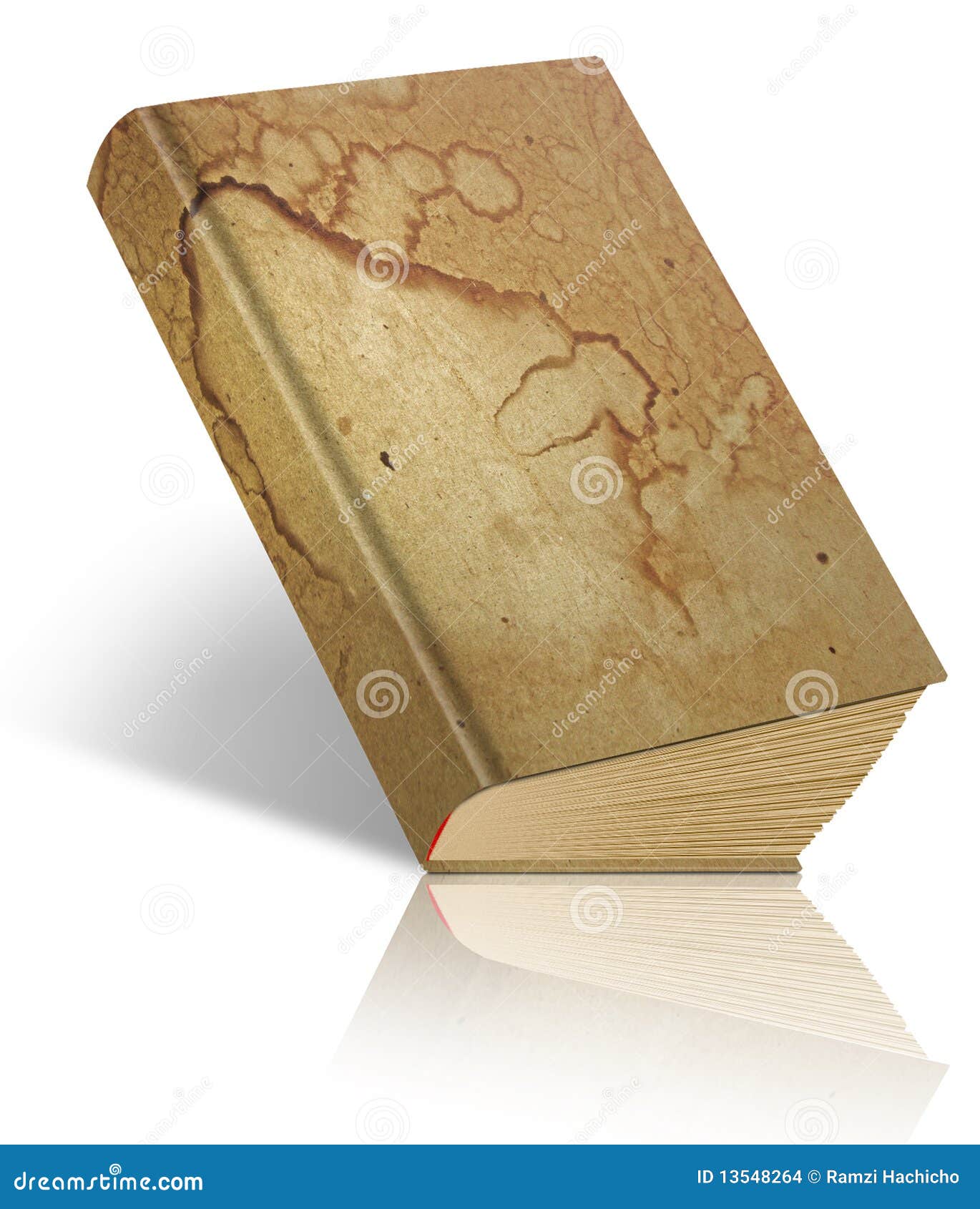 Old Rusty Book Isolated on White Stock Illustration - Illustration of ...
