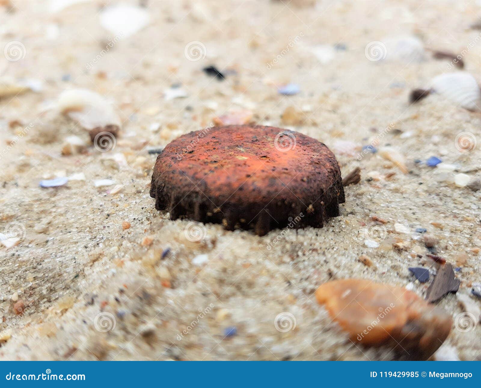 Old rusty bottle cap stock image. Image of metallic - 119429985