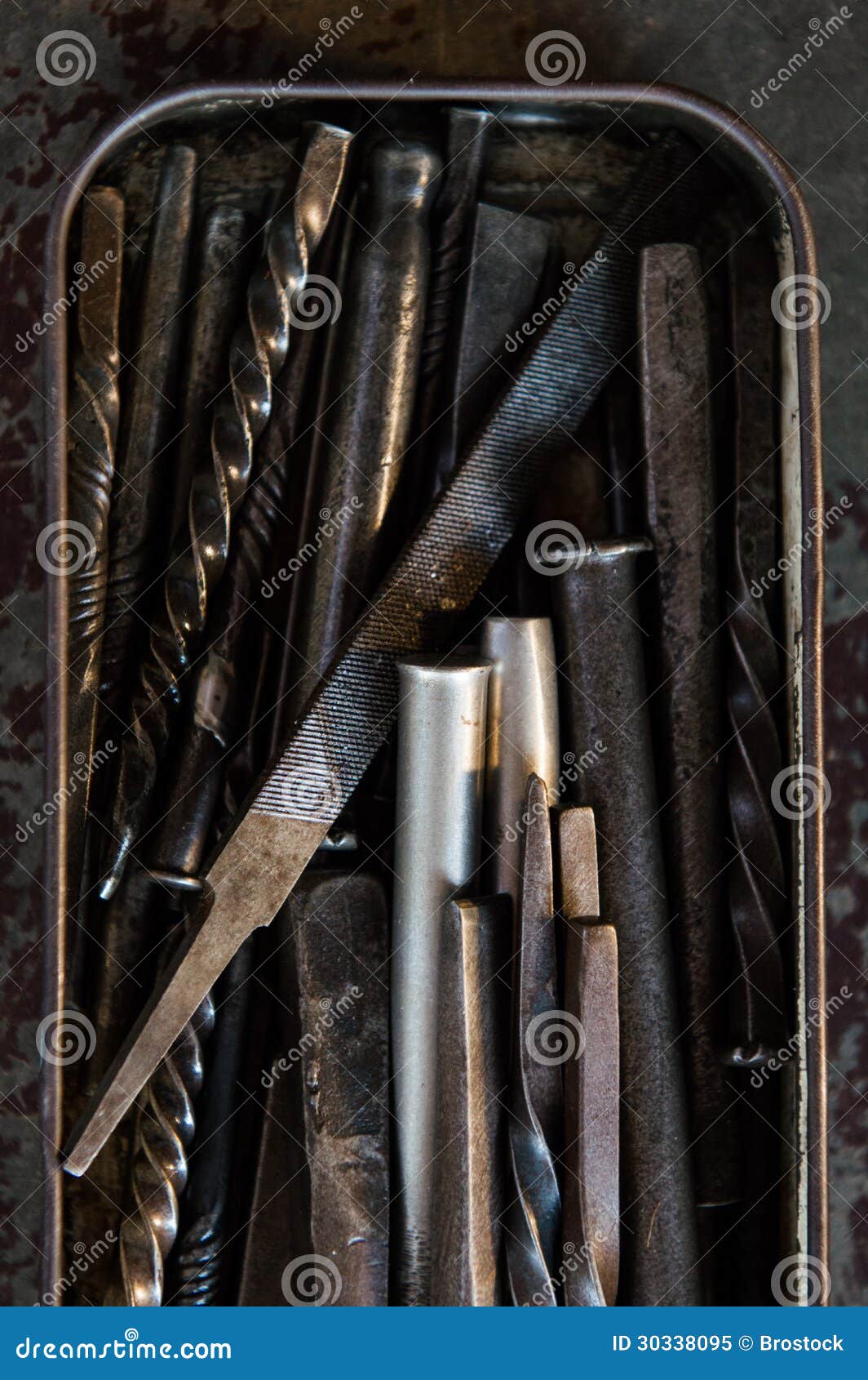 Old rusty box stock image. Image of iron, work, equipment - 30338095