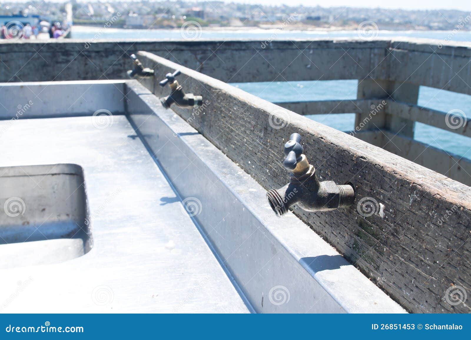 Old Rusty Brass Water Tap for Fishing Stock Image - Image of outdoors ...