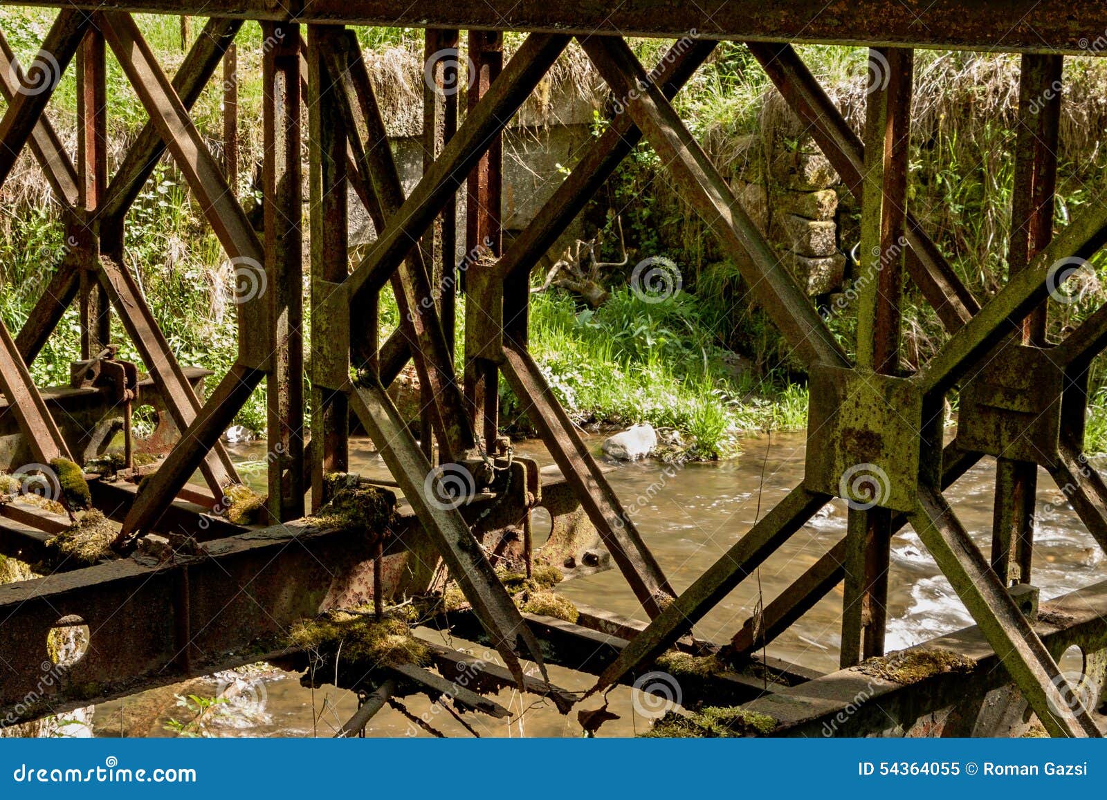 Old rusty bridge stock image. Image of transportation - 54364055