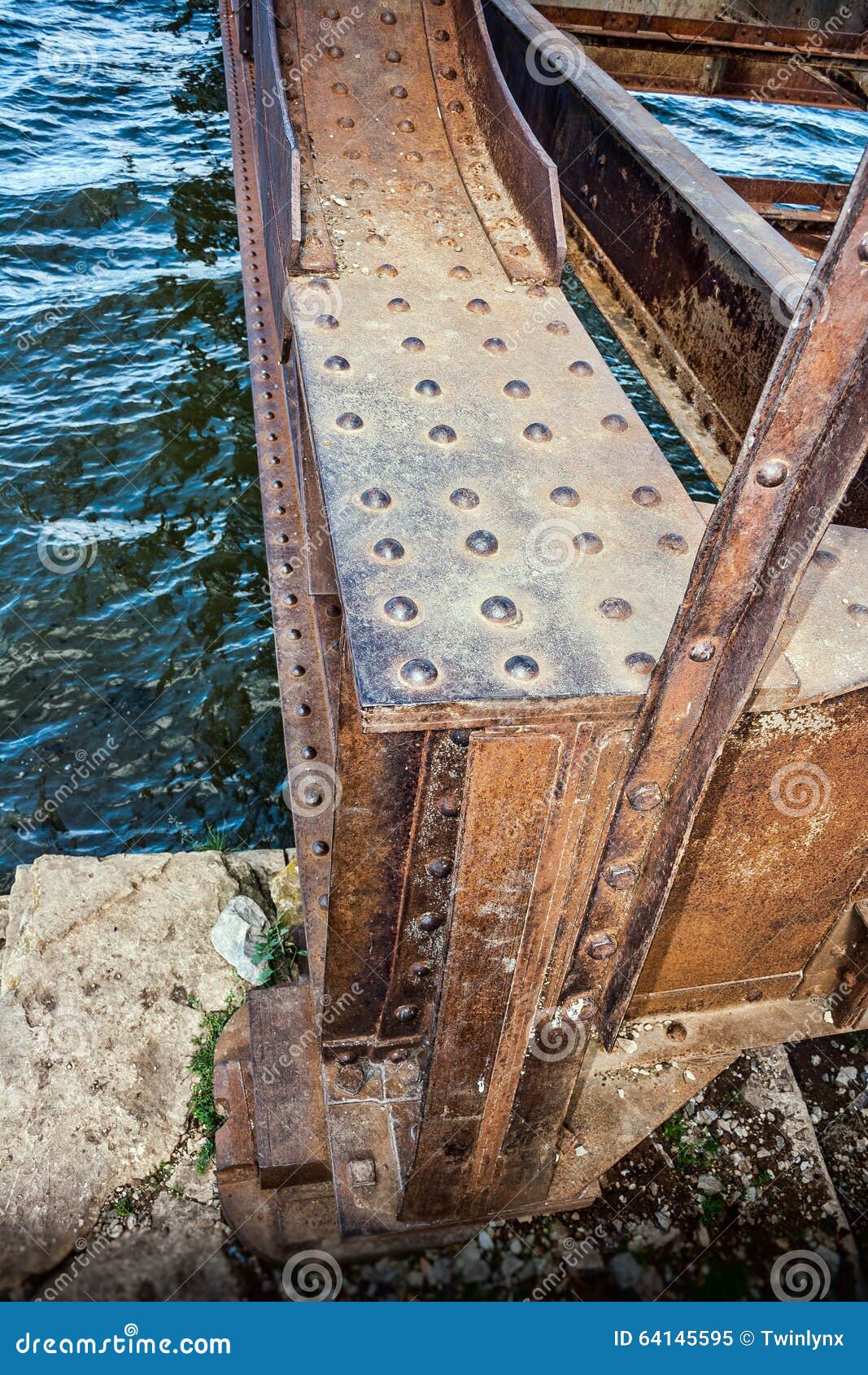 Old Rusty Bridge with Rivets Stock Image - Image of humor, cold: 64145595