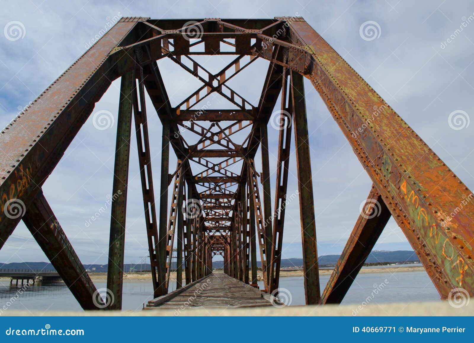 Old rusty bridge stock image. Image of newfoundland, water - 40669771