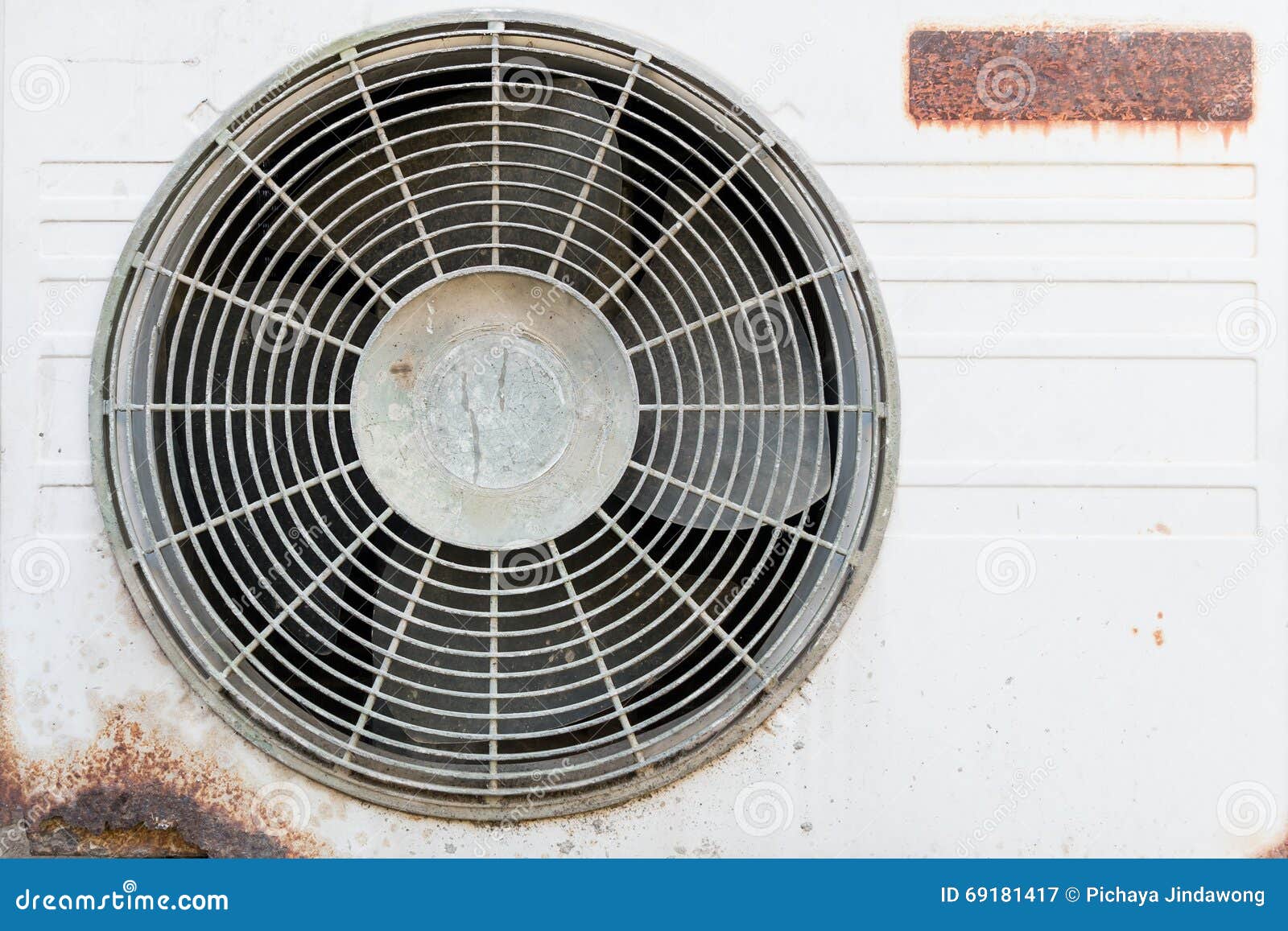 Old Rusty Broken Air Conditioner Stock Image - Image of appliance ...