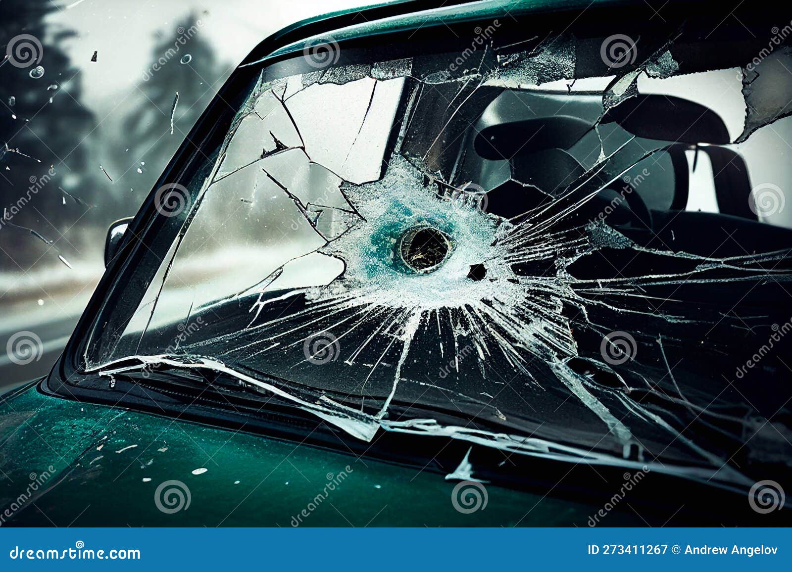 Old Rusty Broken Car. Flat Cartoon Illustration Stock Image ...