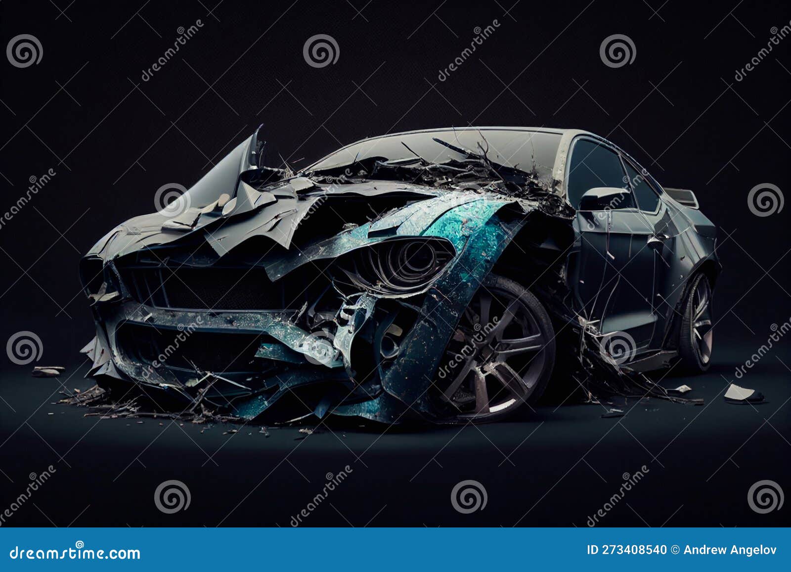 Old Rusty Broken Car. Flat Cartoon Illustration Stock Illustration ...