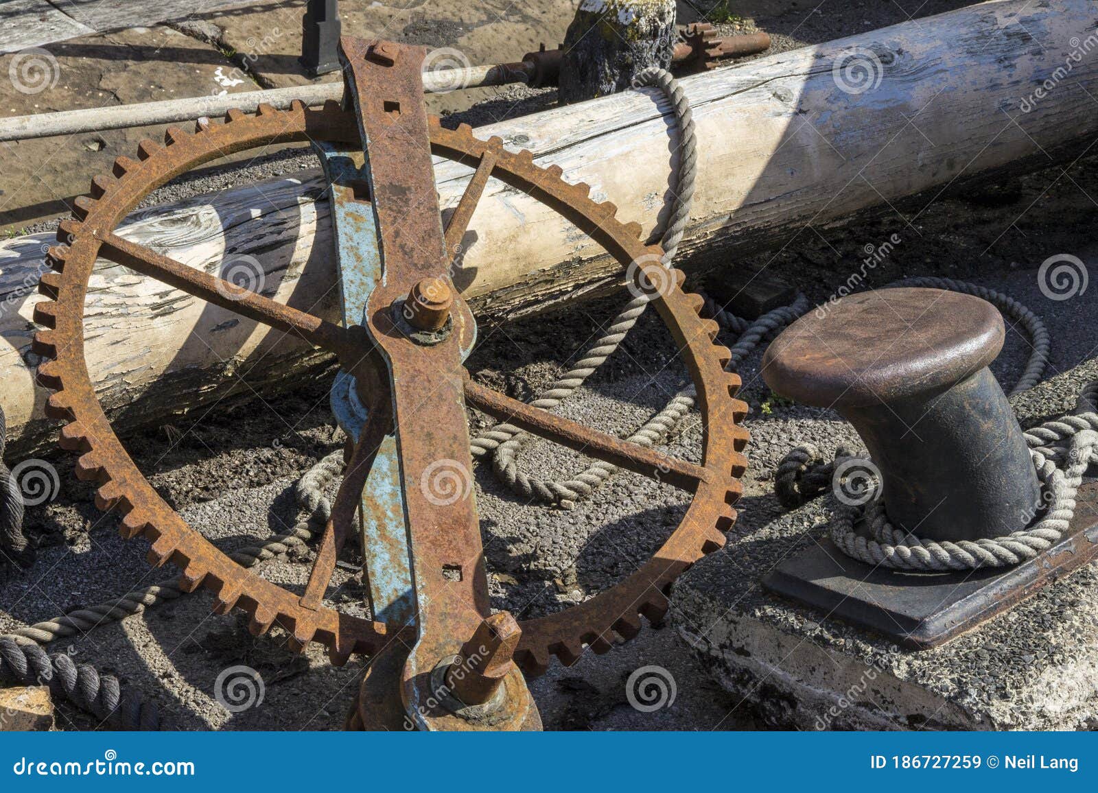 Old Rusty and Broken Metal Cog Stock Image - Image of rusty, crane ...