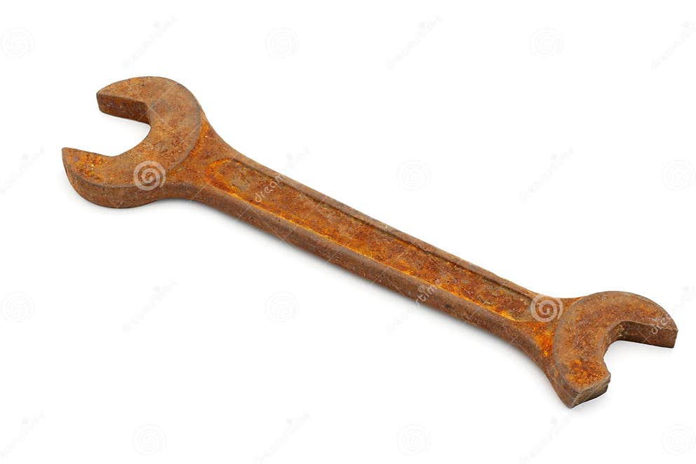 Old rusty broken wrench stock image. Image of industrial - 10242509