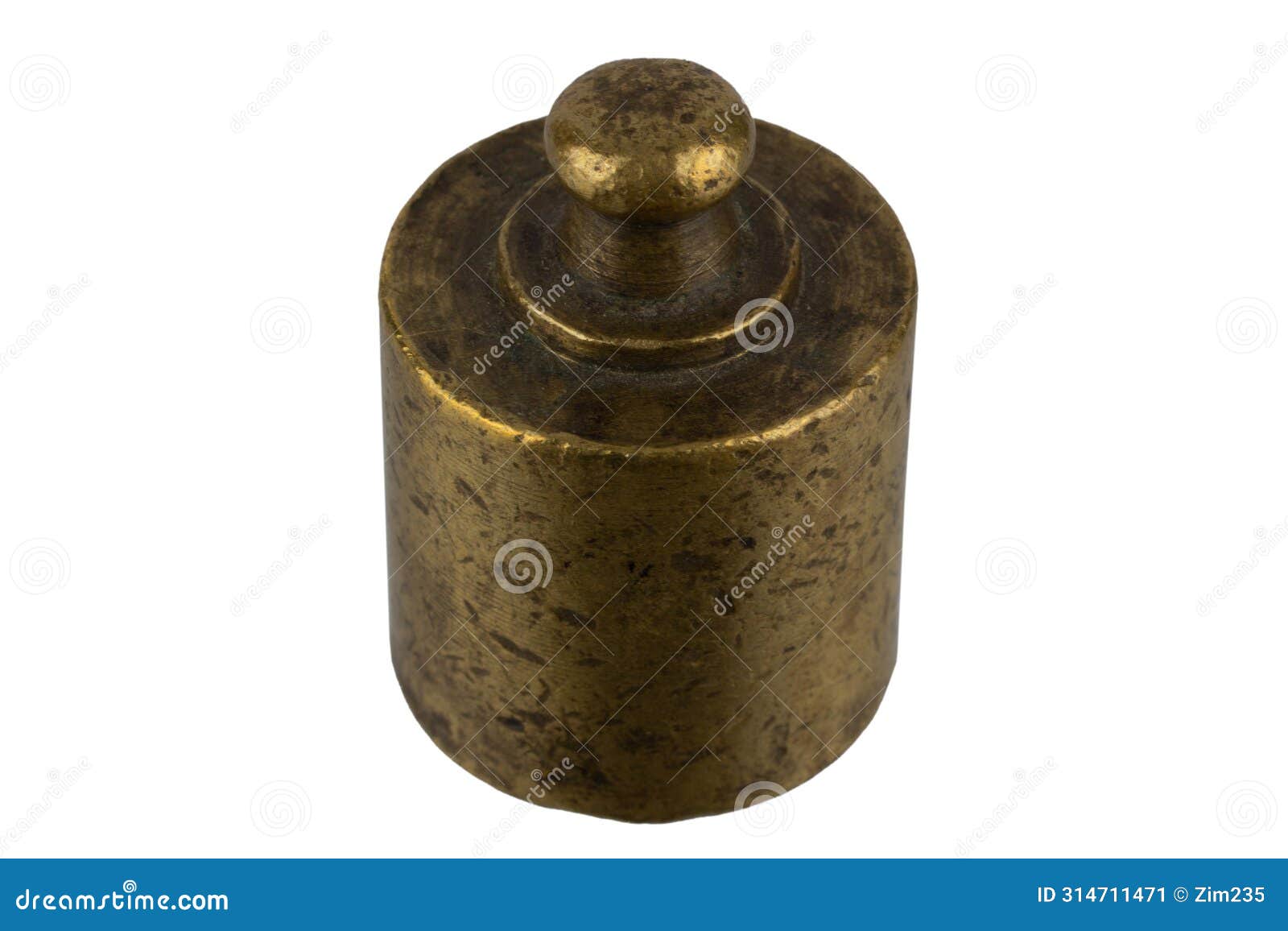 Old Rusty Bronze Scale Weights Stock Image - Image of gold, metallic ...