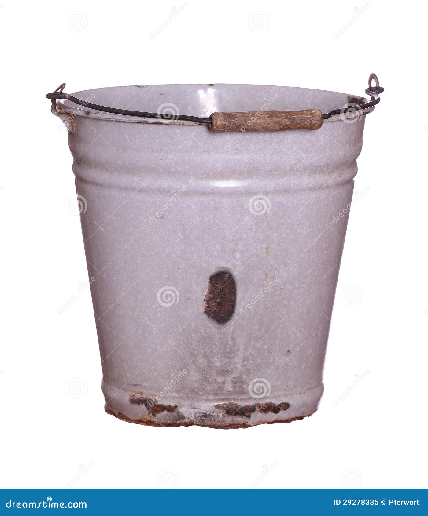Old Rusty Bucket On The Fence Of An Abandoned Corral For Cattle Royalty ...