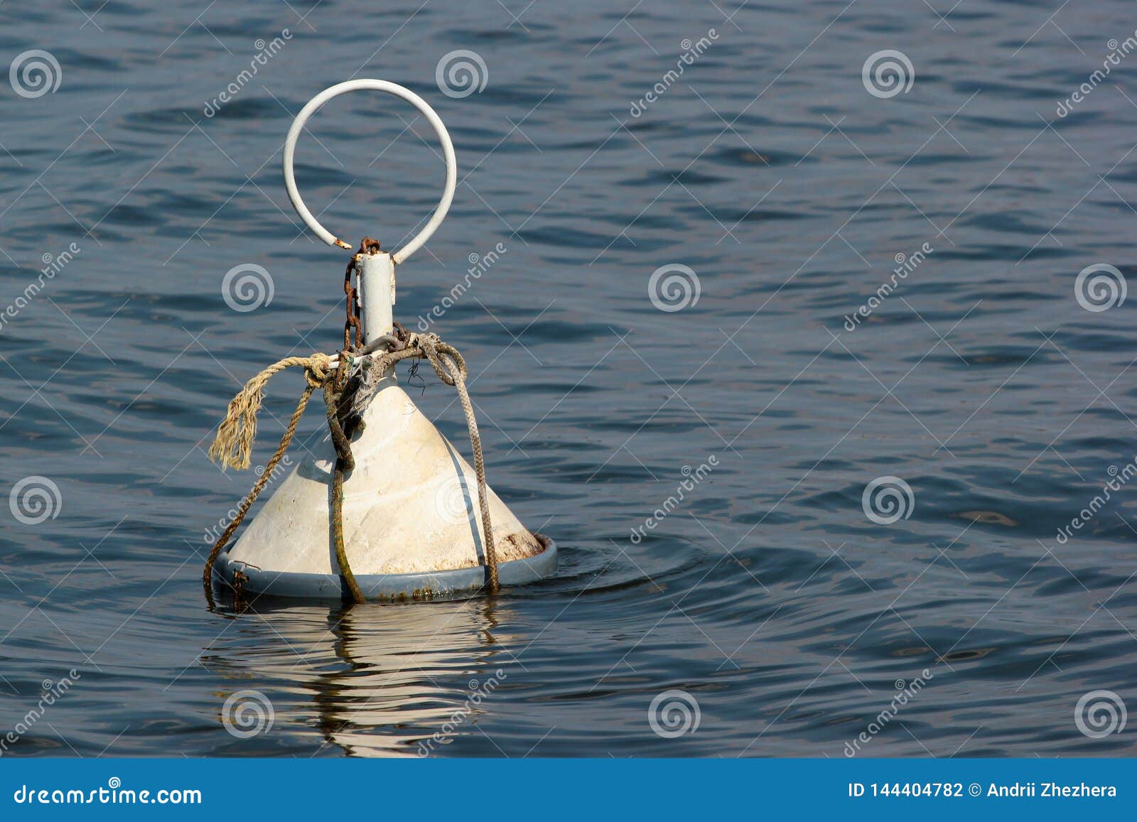 Old rusty buoy in water stock photo. Image of floating - 144404782