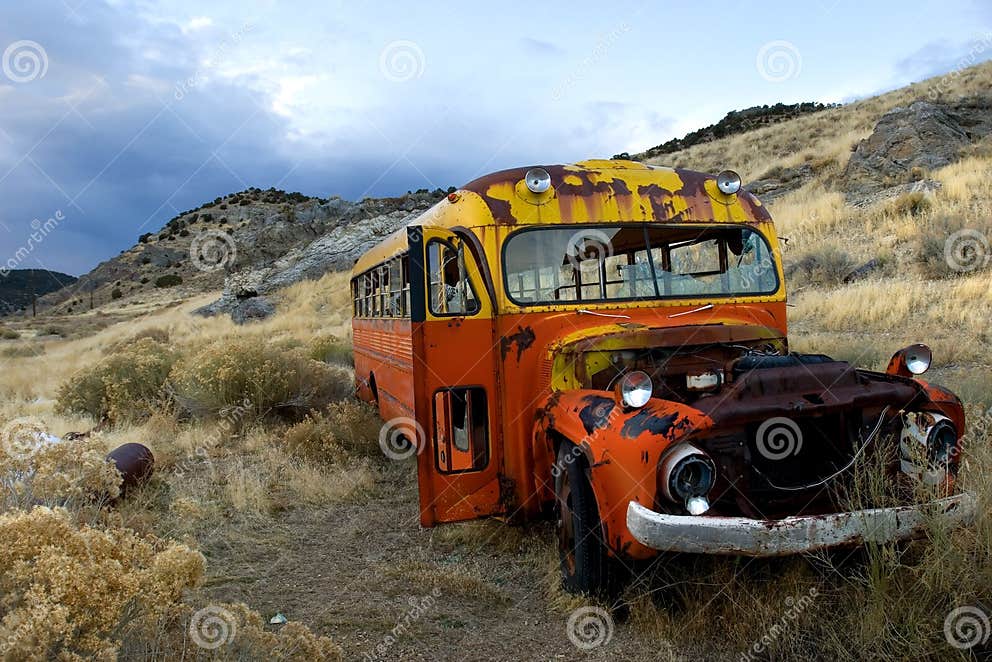 Old rusty bus stock photo. Image of rusty, rusted, grungy - 5149388