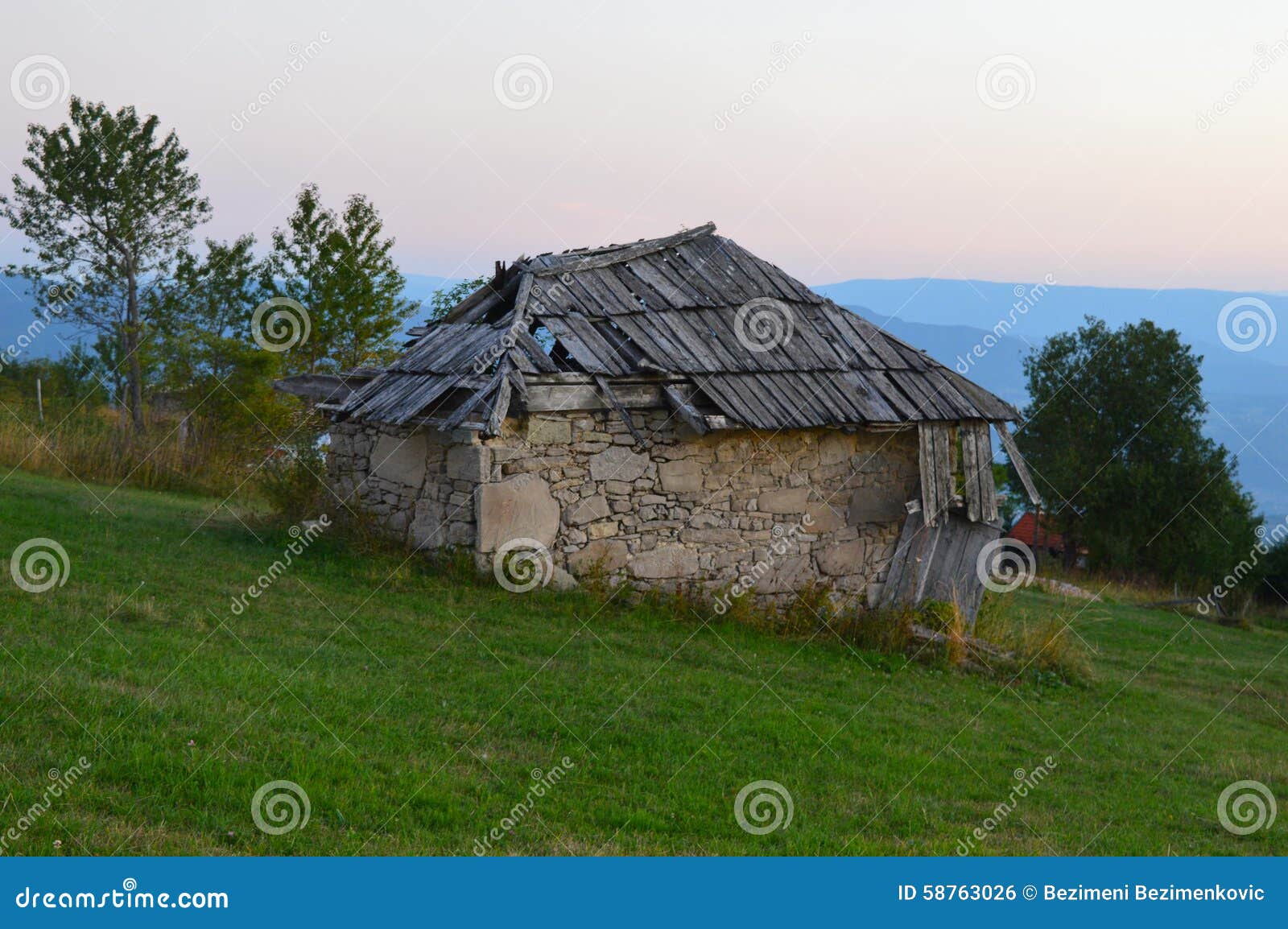 Old rusty cabin stock photo. Image of cabin, mountains - 58763026