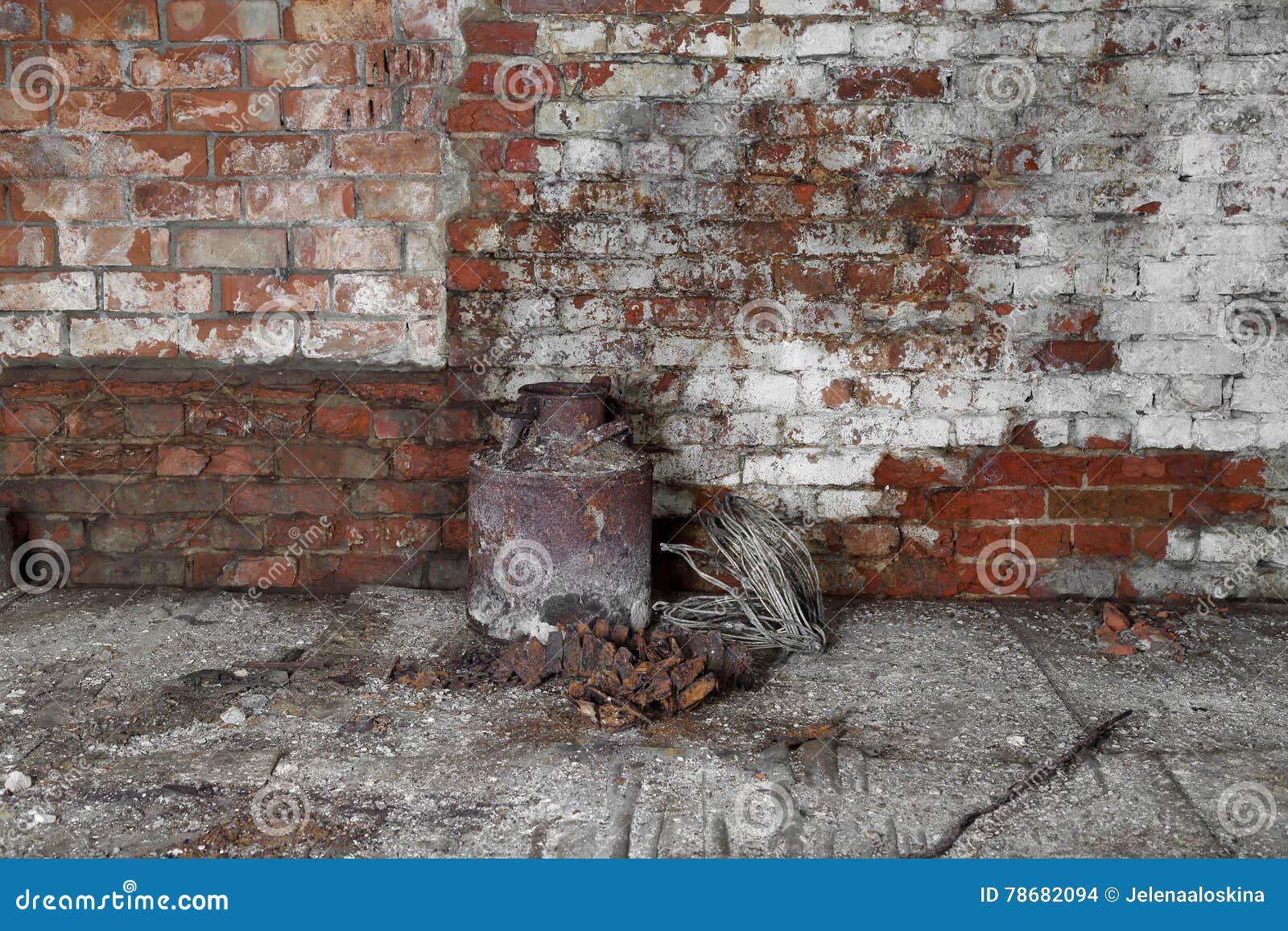 Rusty Basement Window Grill With Crumbling Rusted Surface, Background ...