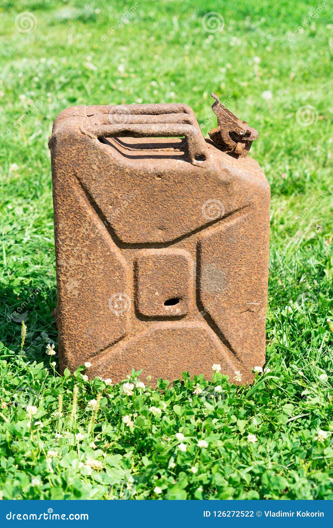 Rusty Canister On The Beach Royalty-Free Stock Photography ...