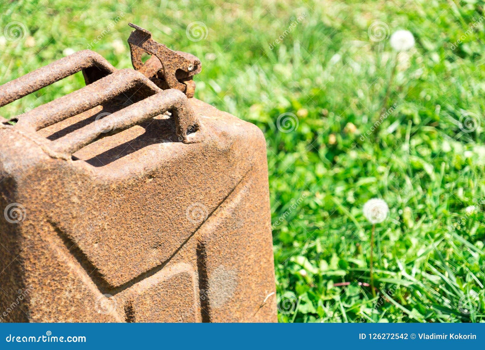Rusty Canister On The Beach Royalty-Free Stock Photography ...