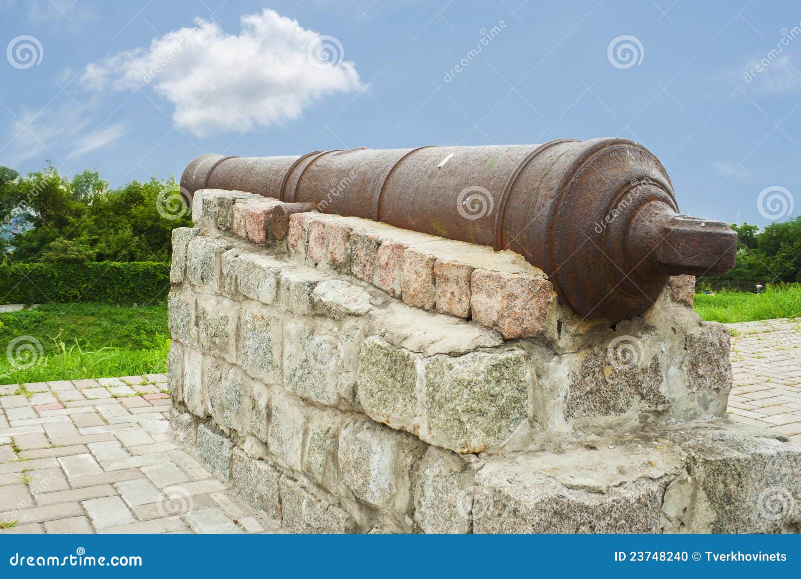 Old rusty cannon stock photo. Image of ancient, metal - 23748240