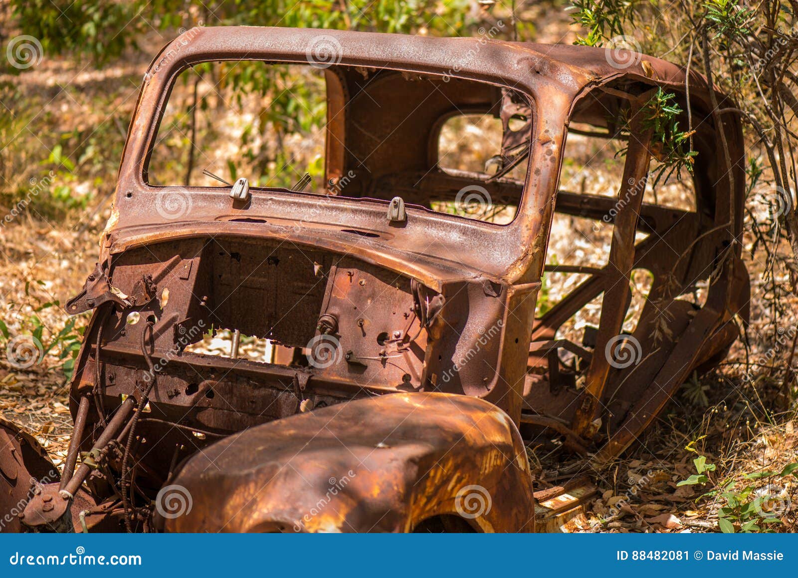 Old Rusty Car in Australian Bush Stock Image - Image of australian ...