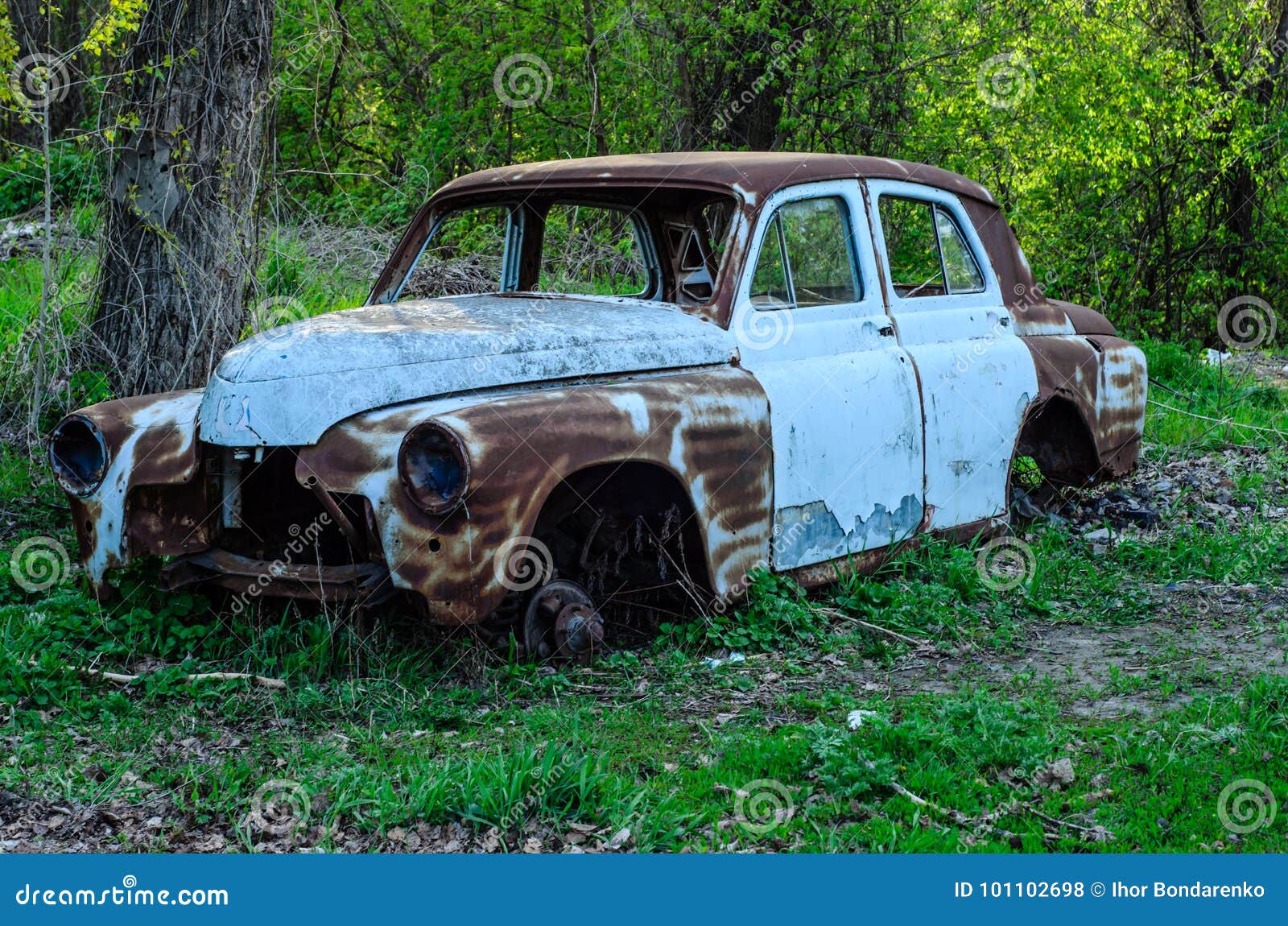 Old rusty car body stock photo. Image of junkyard, antique - 101102698