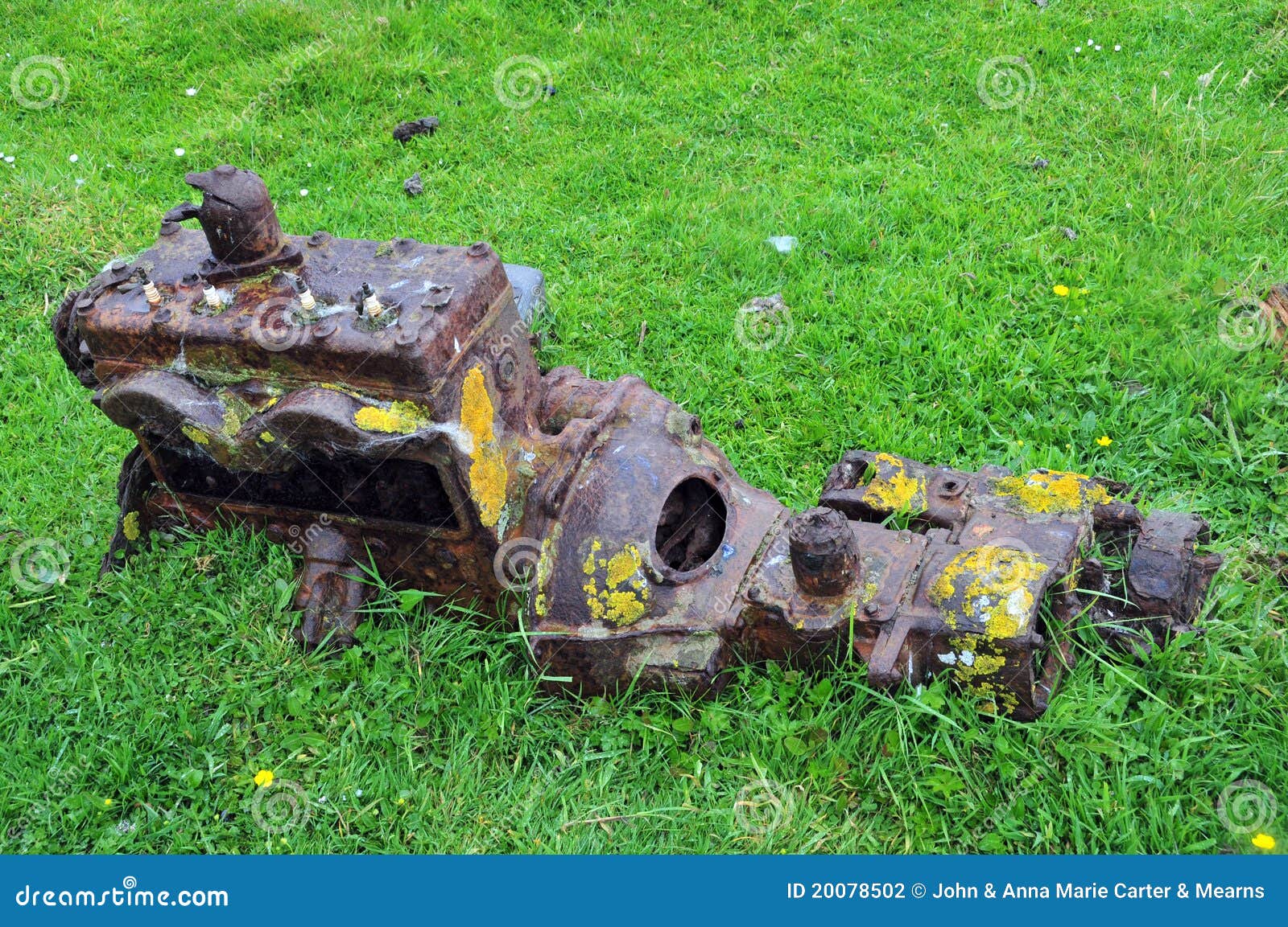 Old Rusty Car Engine Stock Photography - Image: 20078502