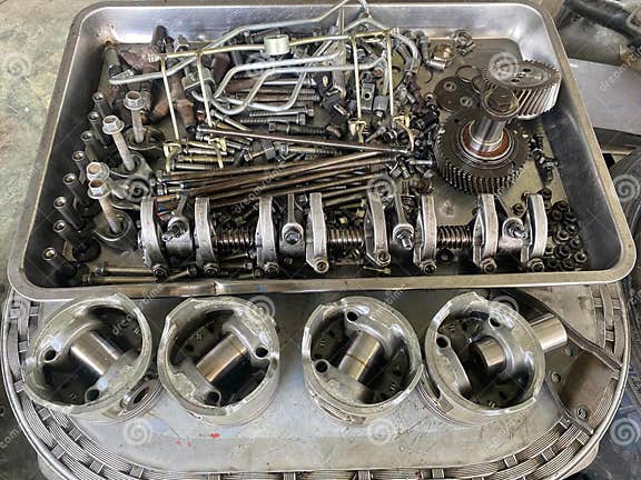 Old rusty car engine stock image. Image of machinery - 315433439