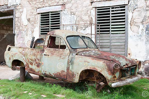 Old rusty car wreck stock image. Image of transport, pickup - 18348003