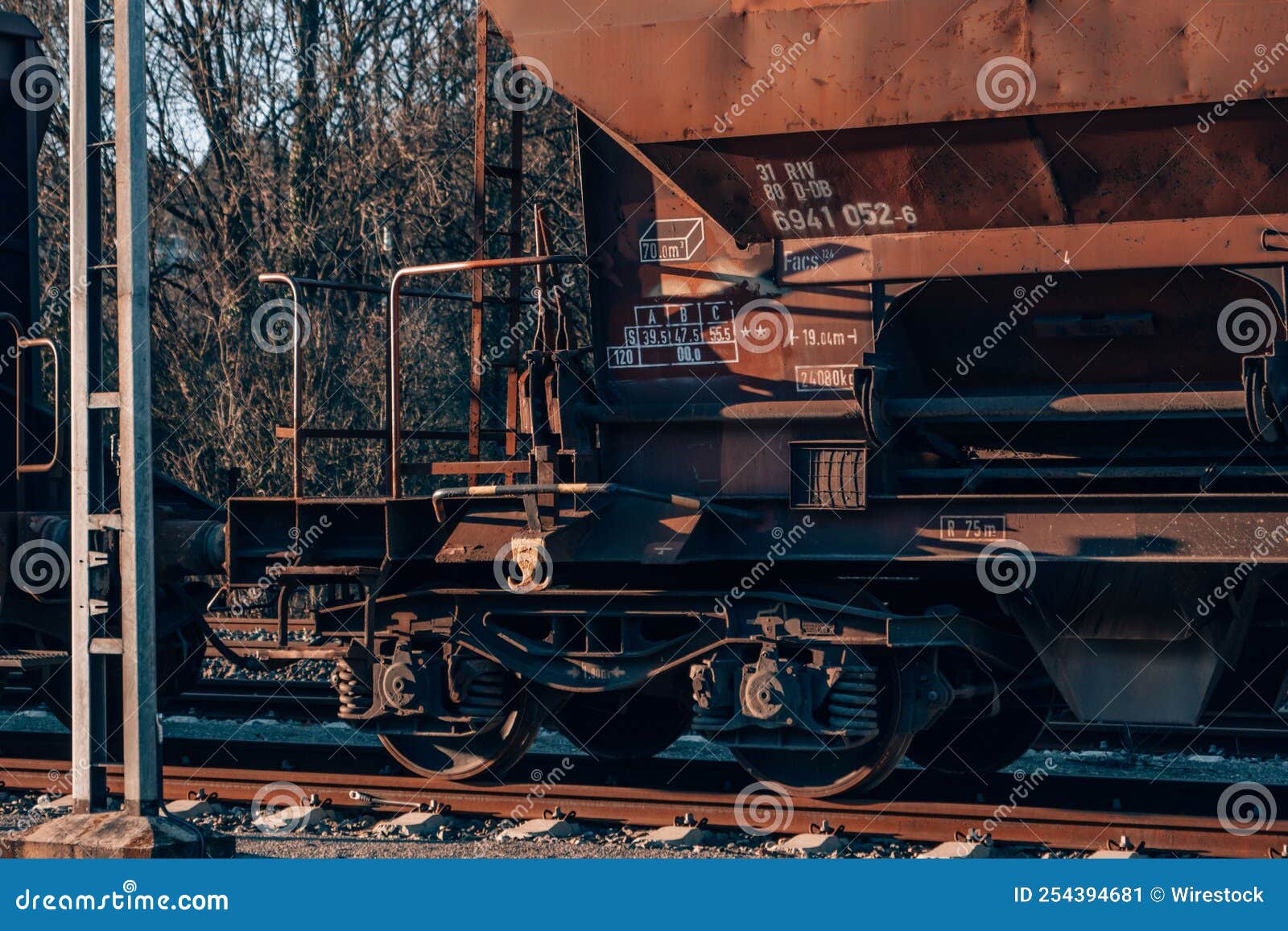 Old Rusty Cargo Trains of the Deutsche Bahn in Germany Editorial Photo ...
