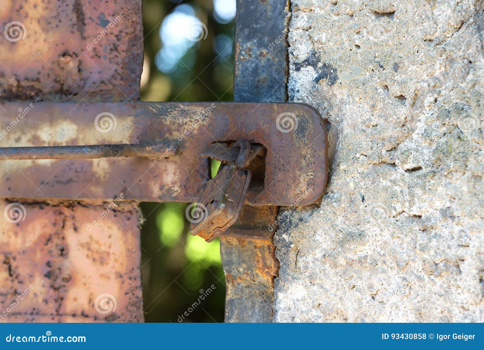 Old Rusty Castle On The Rusty Gate To The Cemetery, Closed Old Cemetery ...