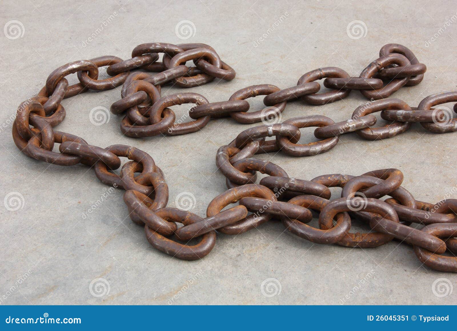 Old rusty chain stock image. Image of iron, metal, bond - 26045351