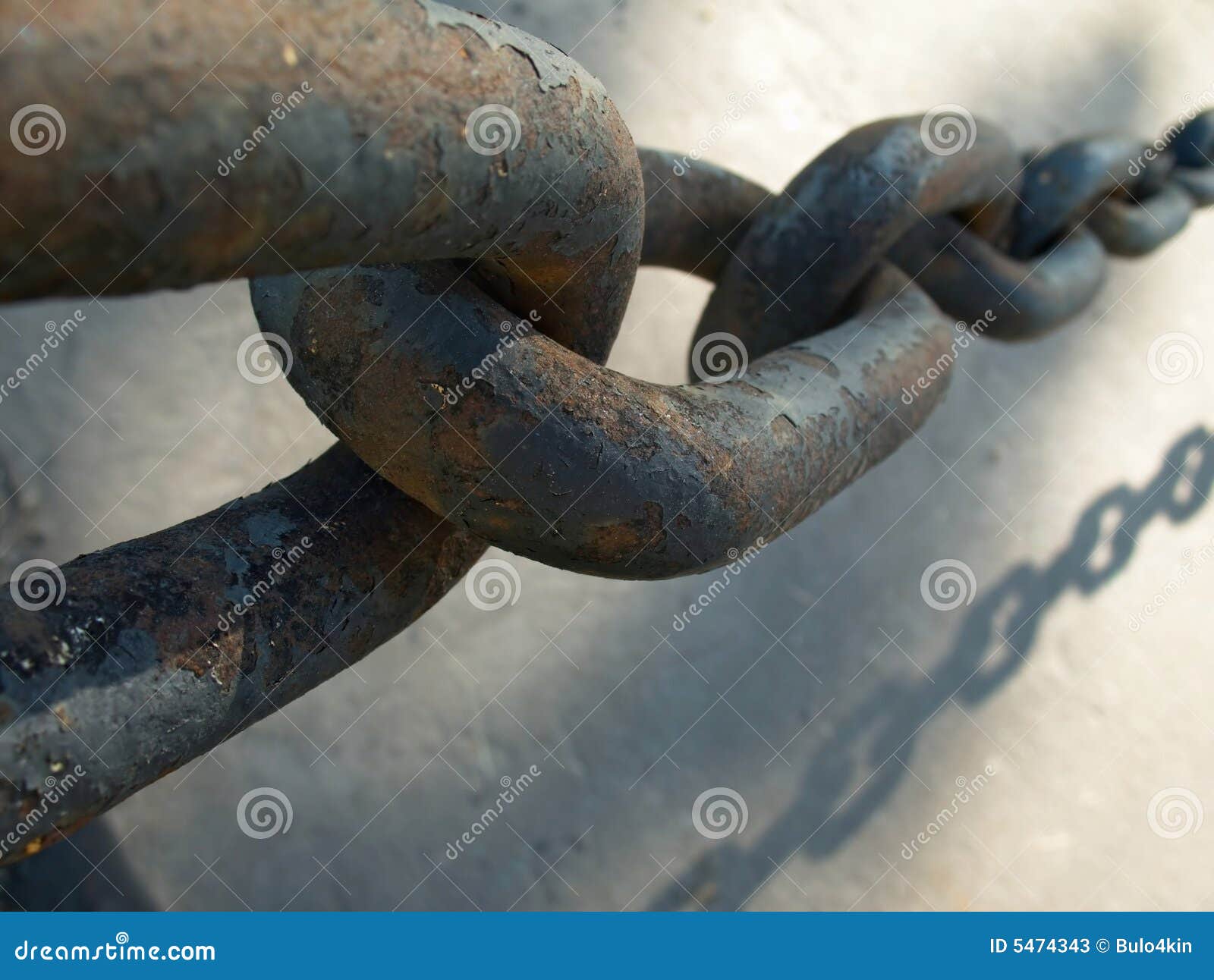 Old rusty chain stock image. Image of aged, join, power - 5474343