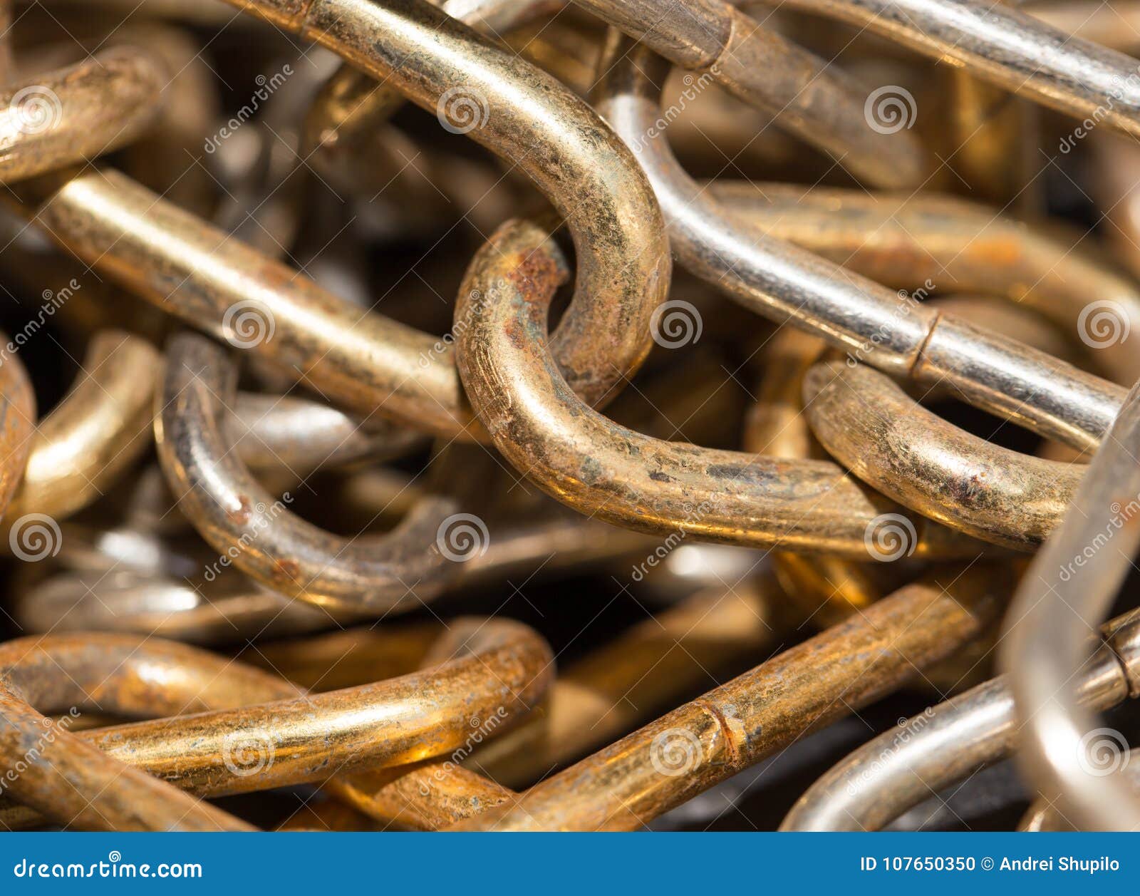 Old Rusty Chain As a Background Stock Photo - Image of connect, circle ...