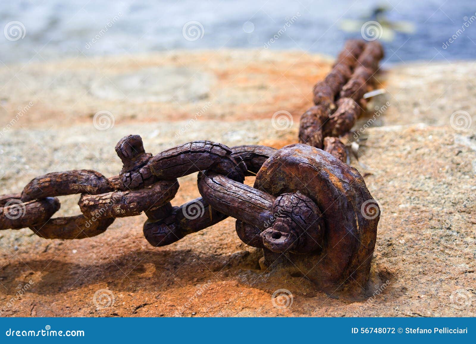 Old Rusty Chain stock photo. Image of nautical, rust - 56748072