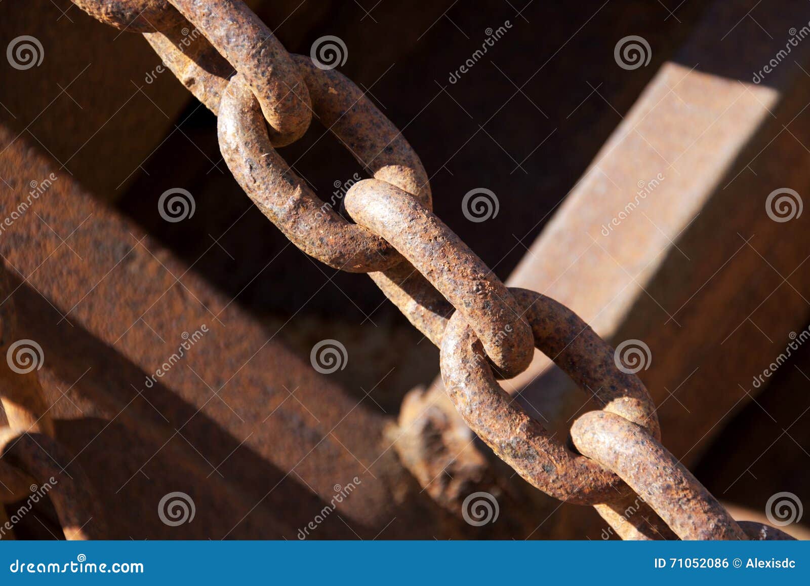 Old rusty chain stock photo. Image of safety, dirty, metal - 71052086
