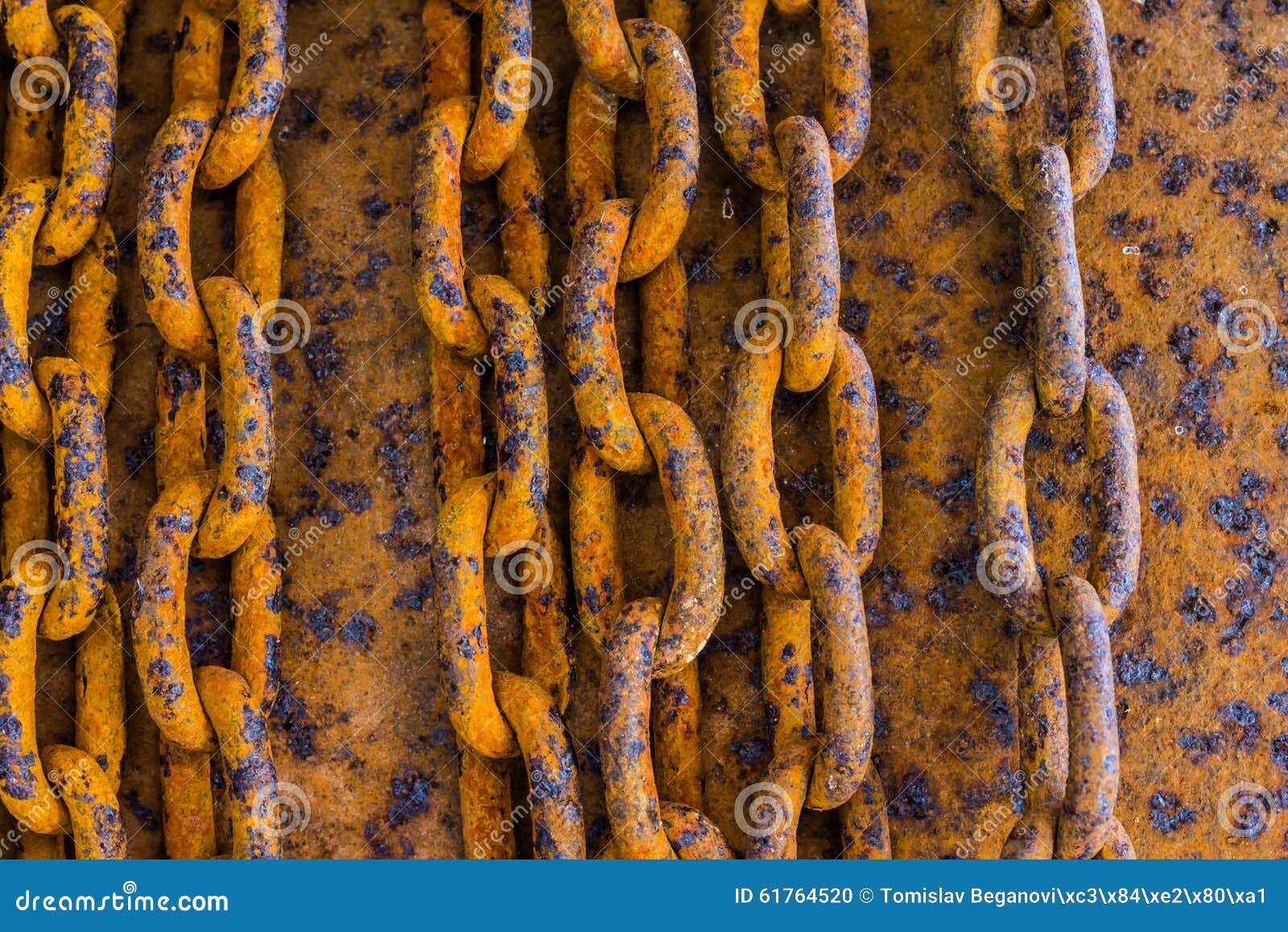 Old Rusty Chain stock photo. Image of aged, object, element - 61764520