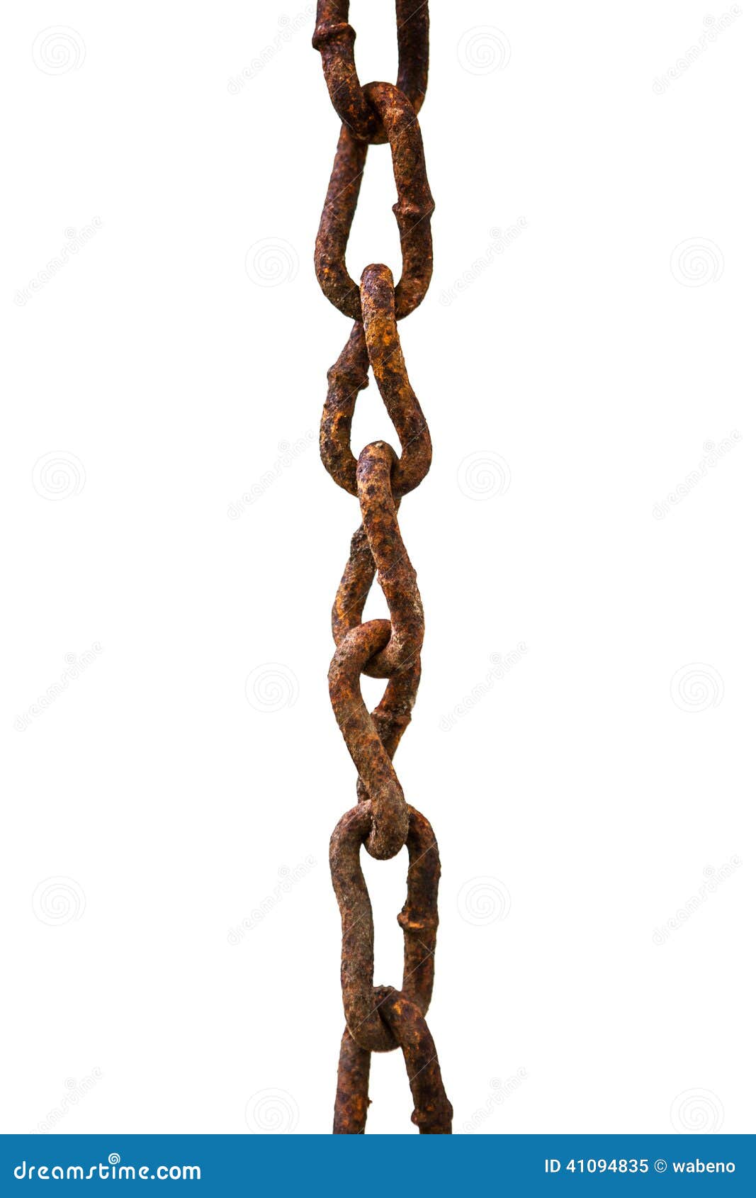 Old rusty chain stock image. Image of scratched, white - 41094835