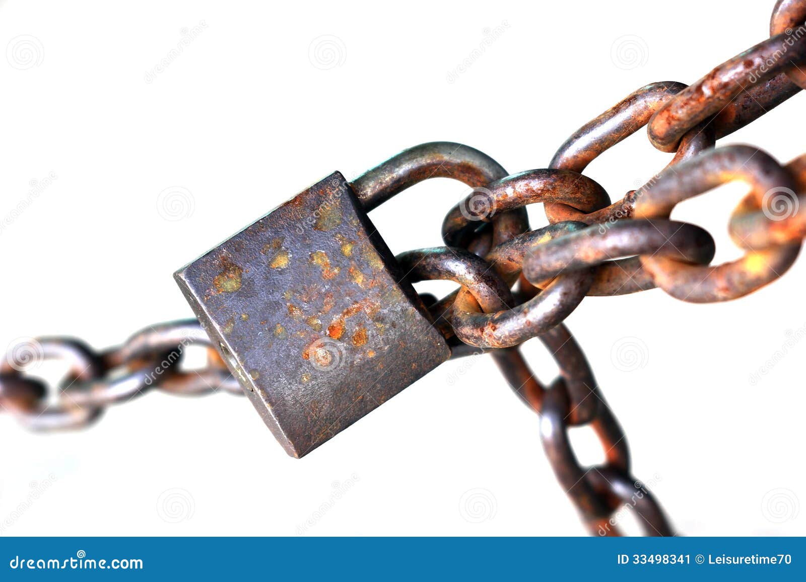 Old rusty chain with lock stock image. Image of safety - 33498341 Old rusty chain with lock stock image. Image of safety - 33498341
