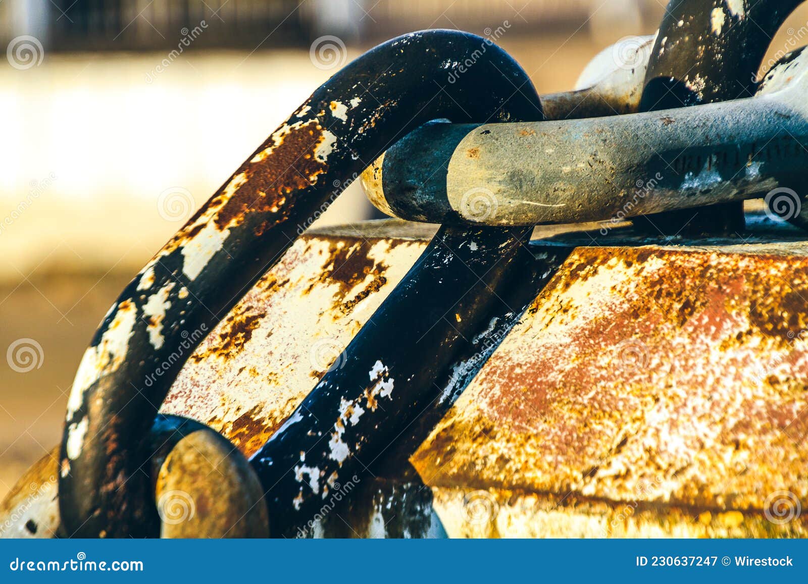 Old Rusty Chain Texture Stock Image | CartoonDealer.com #230637247