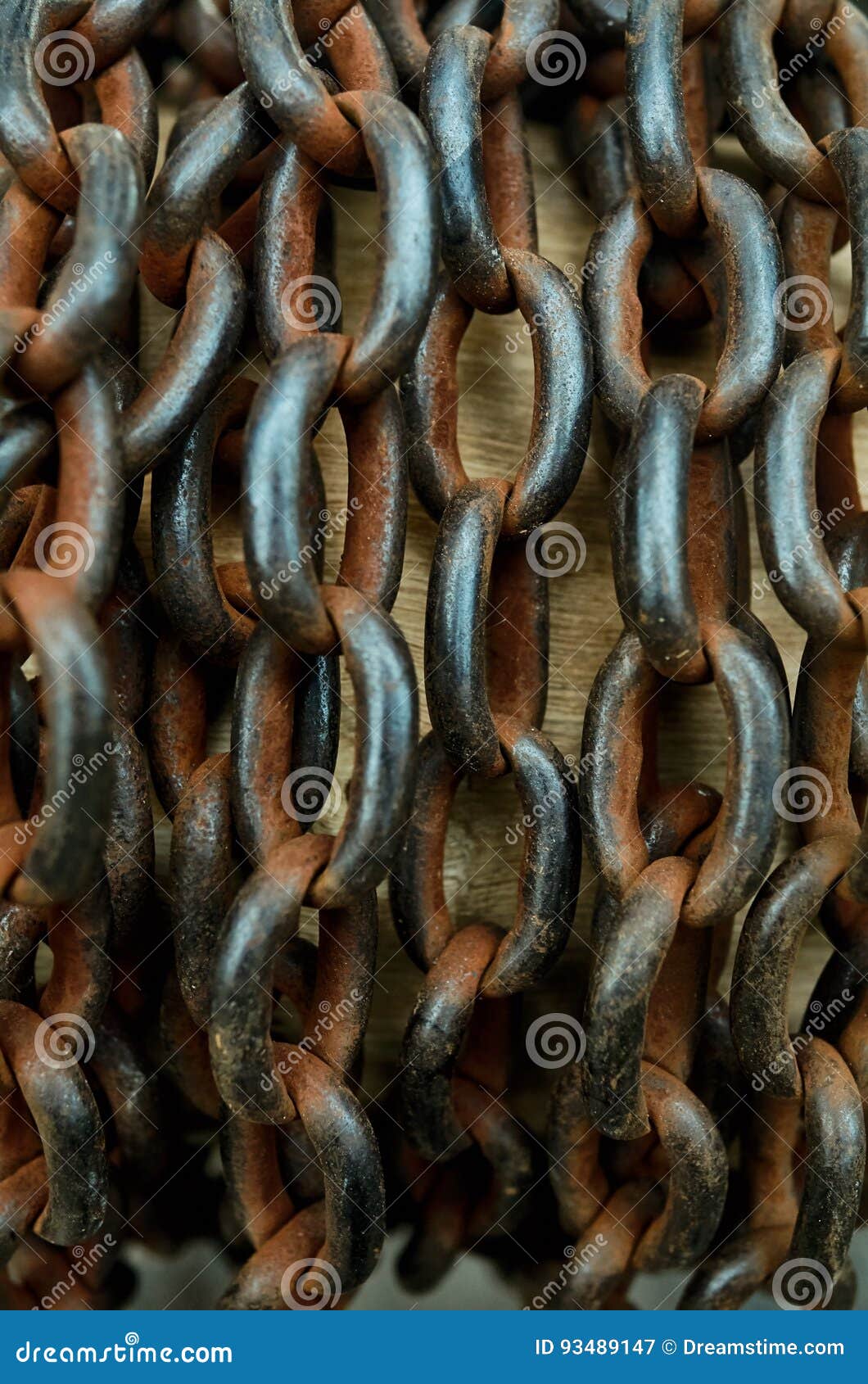 Old rusty chain stock image. Image of closeup, supply - 93489147