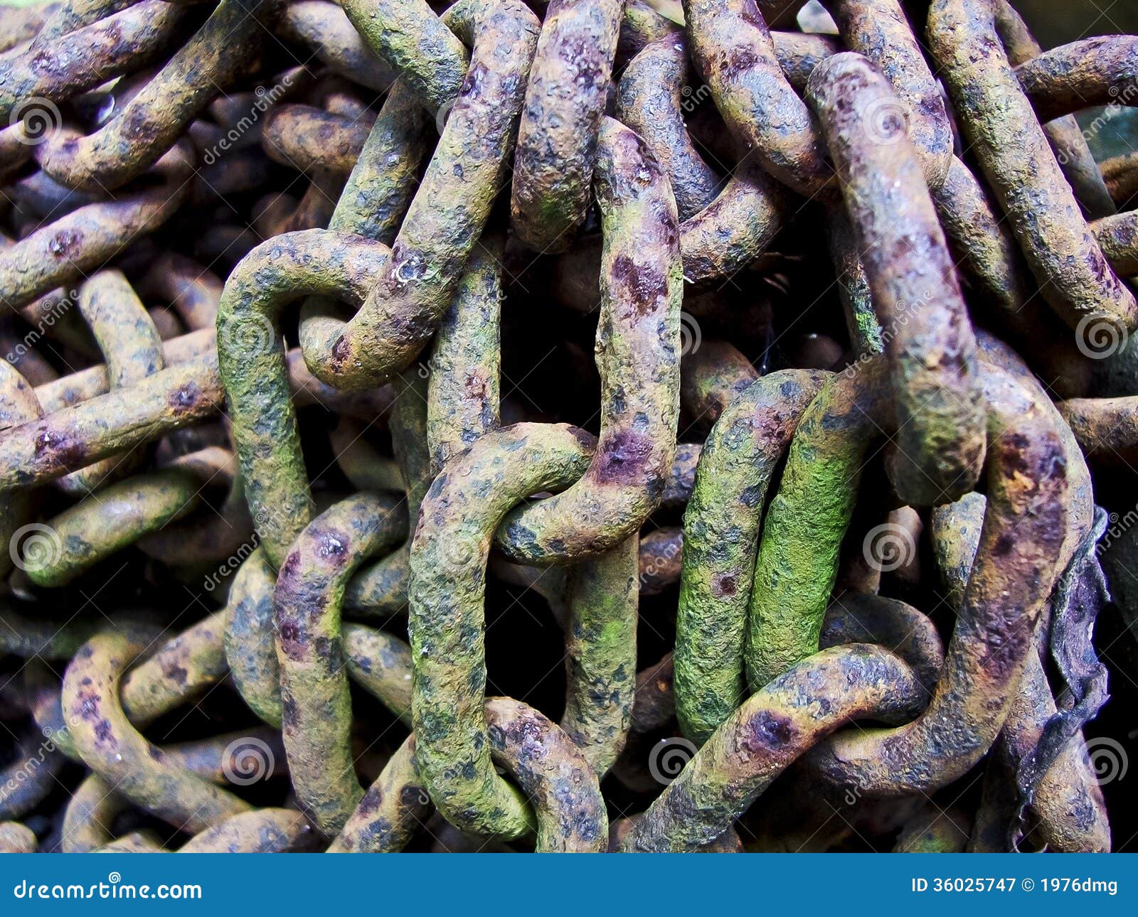 Old rusty chains stock image. Image of jumble, links - 36025747