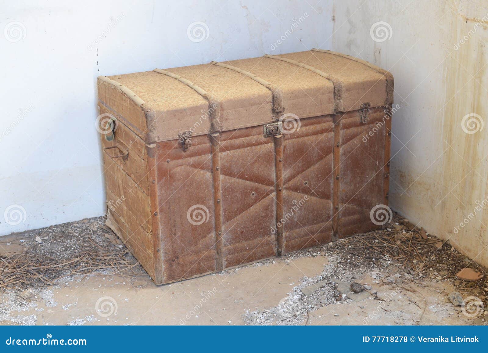 Old rusty chest stock photo. Image of wall, stained, filing - 77718278