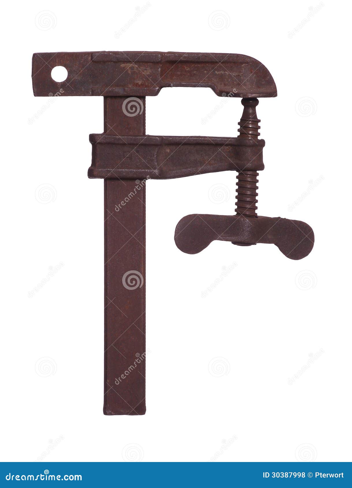 Old rusty clamp stock photo. Image of dirty, technology - 30387998